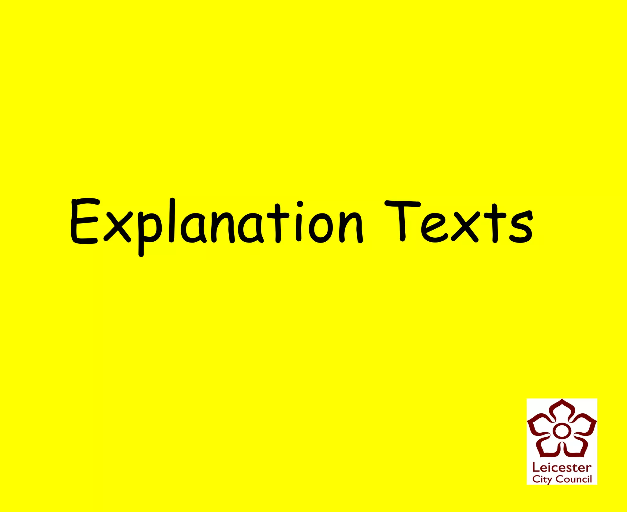 Explanation texts | PPT
