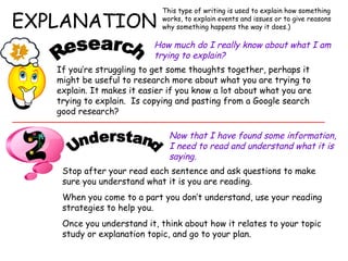 Explanation thinking process | PPT