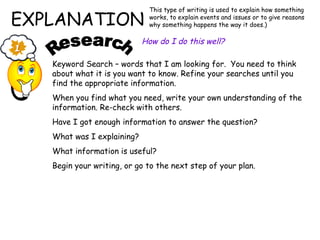 Explanation thinking process | PPT