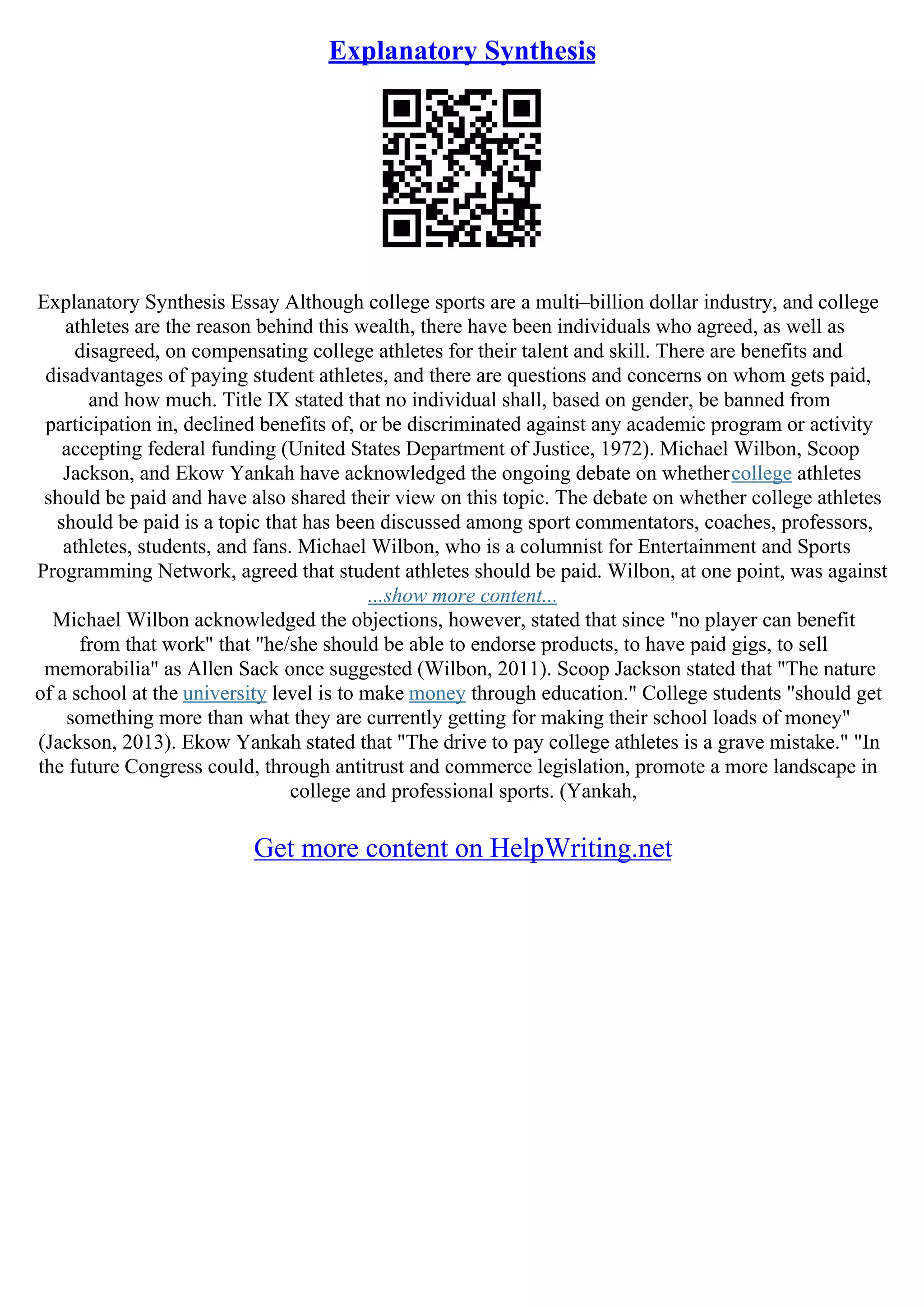 Explanatory Essay Format | PDF | Environment | Science