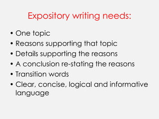 Explanatory (INFORMATIVE) Writing PPT (1).ppt
