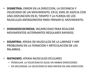 Exploración cerebelo | PPTX