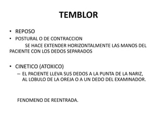 Exploración cerebelo | PPTX