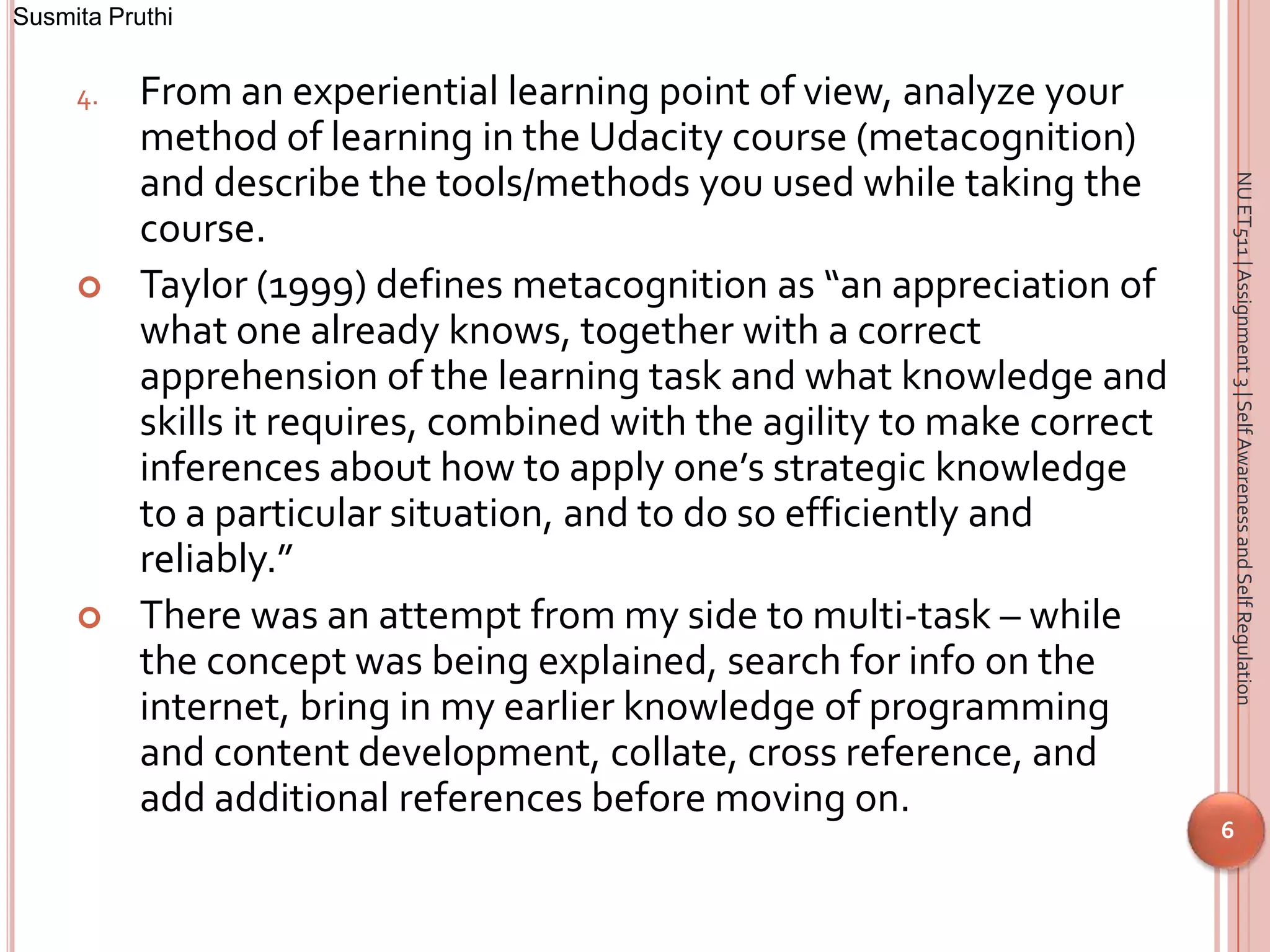 Exp learng refl-assgn5-interplay | PPT | Free download