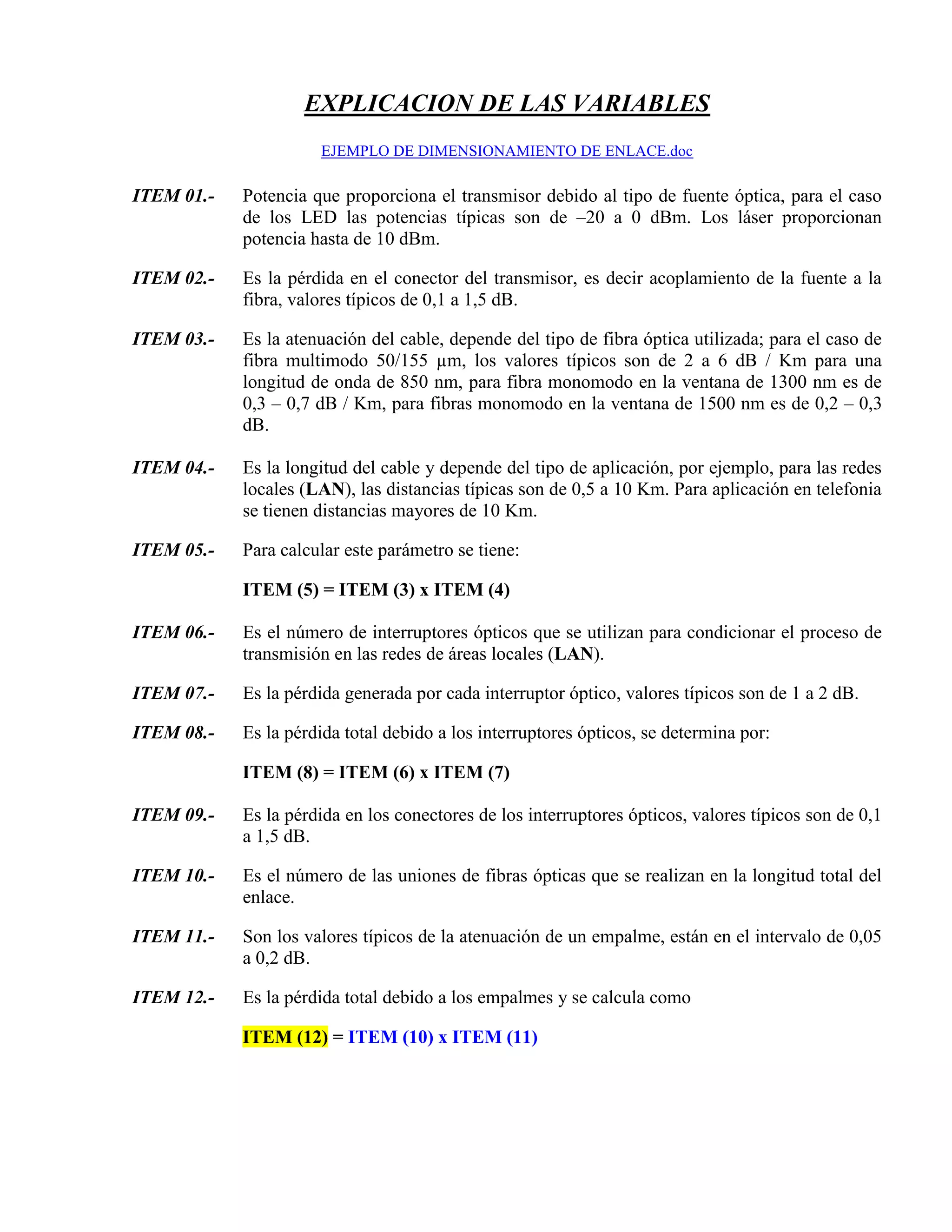Exemplo De Cálculo De Enlace De Fibra Optica Pdf