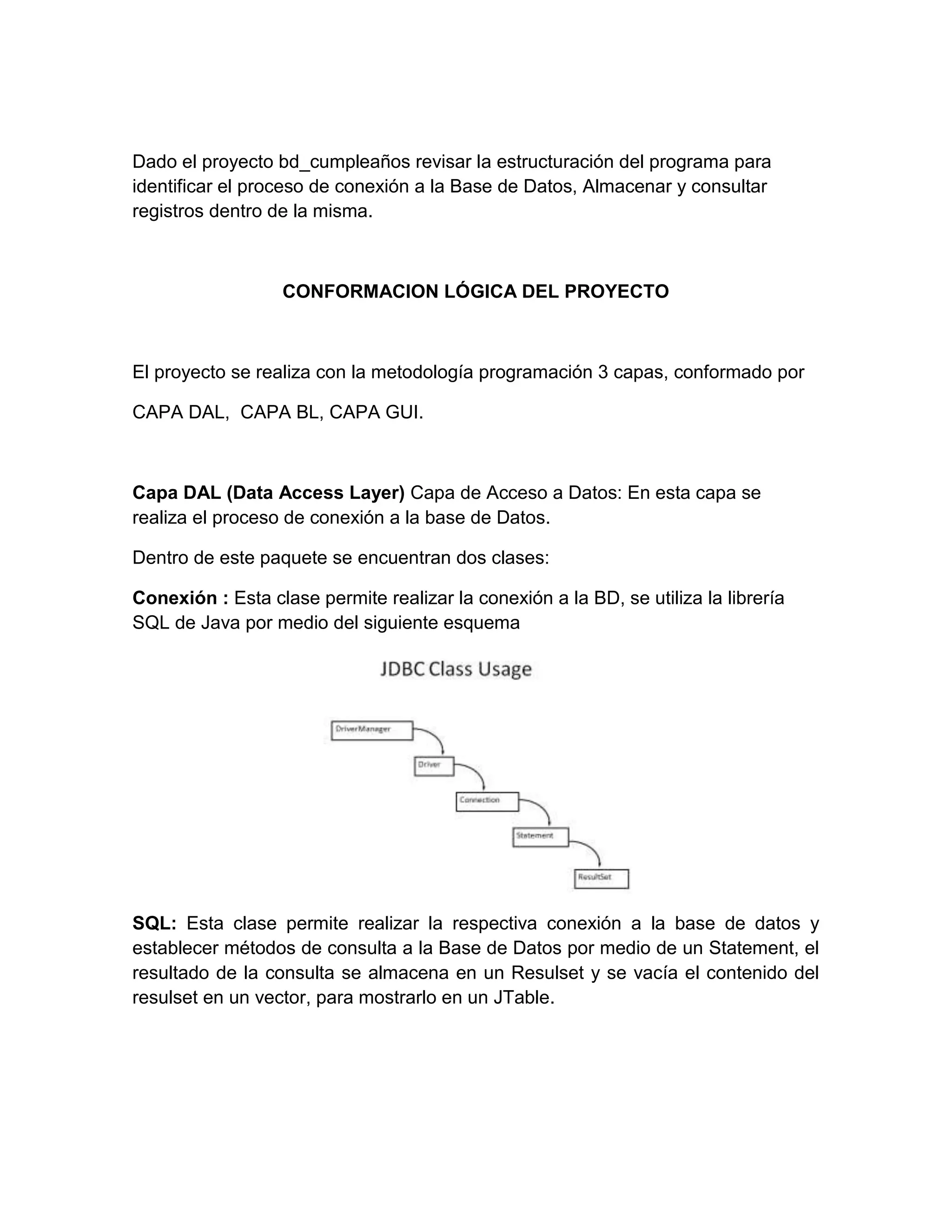 Explicacion metodologia 3 capas y base de datos, proyecto de ejemplo ...