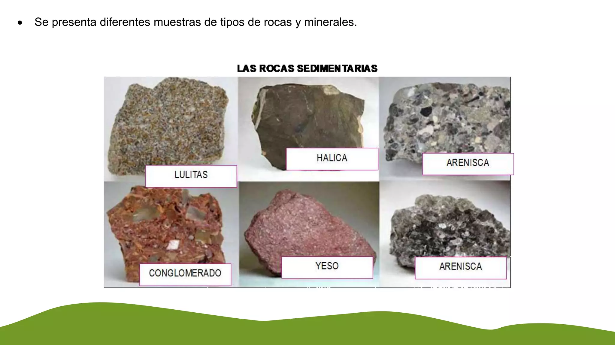 EXPLICAMOS LOS DIFERENTES TIPOS Y USO DE LAS ROCAS Y MINERALES.pptx