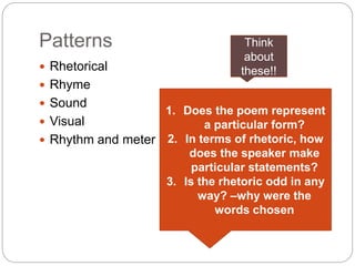 Explication of poetry | PPTX