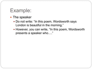 Explication of poetry | PPTX