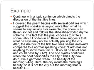 Explication of poetry | PPTX