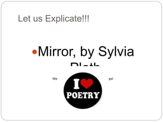 Explication of poetry | PPTX