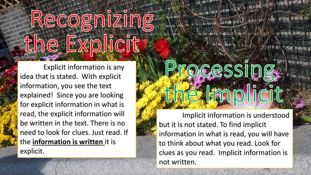 Explicit and implicit claims in a text | PPTX | Biological Sciences ...