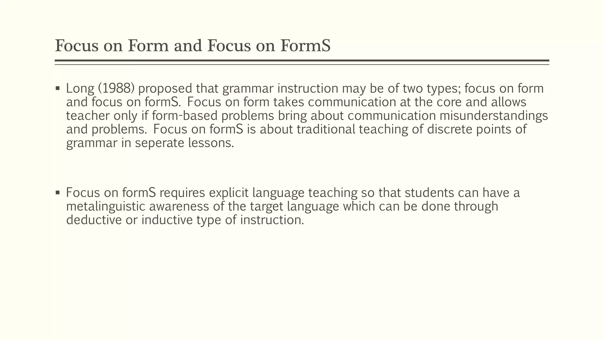 Explicit and implicit grammar teaching | PPTX