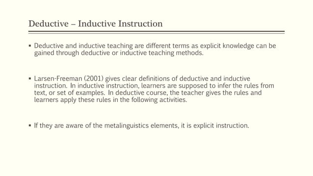Explicit and implicit grammar teaching | PPTX | Educational Assessment ...