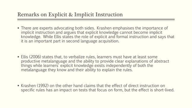 Explicit and implicit grammar teaching | PPTX | Educational Assessment ...