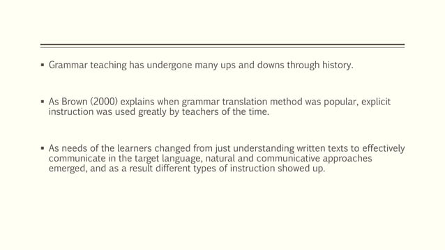 Explicit and implicit grammar teaching | PPTX | Educational Assessment ...