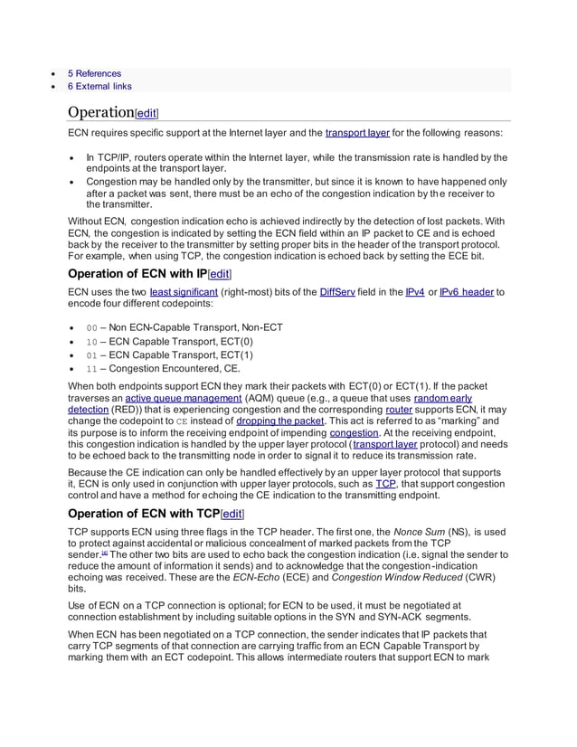 Explicit congestion notification | PDF