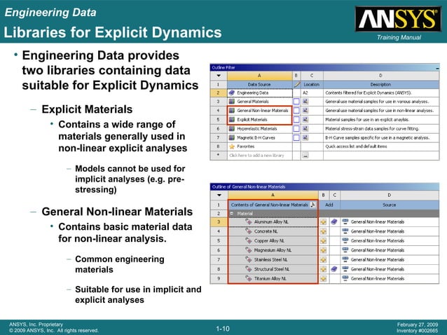 Explicit dynamics and rotor dynamics basics 3 | PPT
