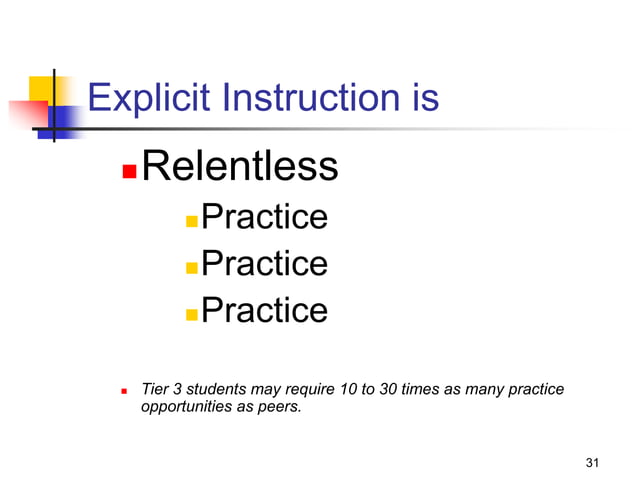 Explicit Instruction.ppt | Educational Assessment | Education