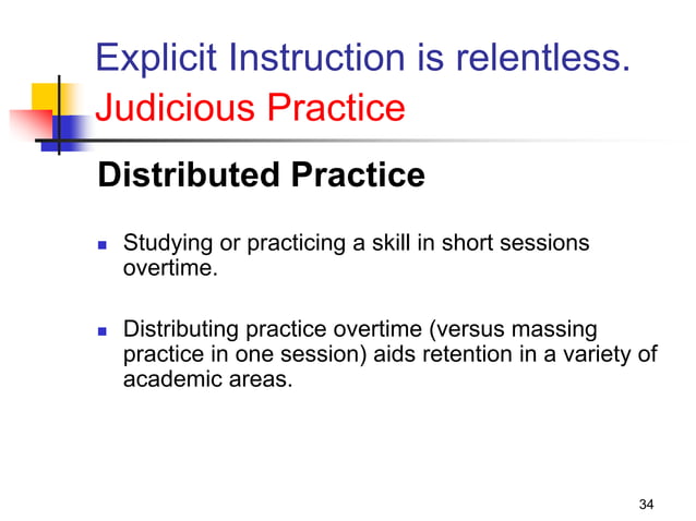 Explicit Instruction.ppt | Educational Assessment | Education