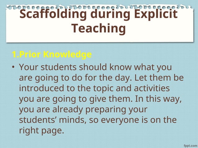 Explicit Instruction and its background | PPT