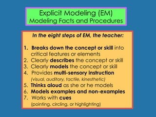 EXPLICIT MODELING STEPS | PPT