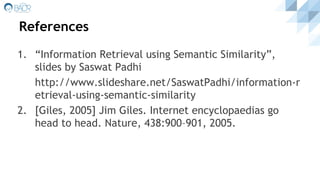 Explicit Semantic Analysis | PPT