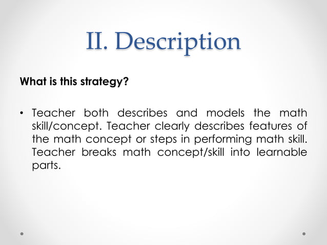 Explicit teacher modelling | PPTX