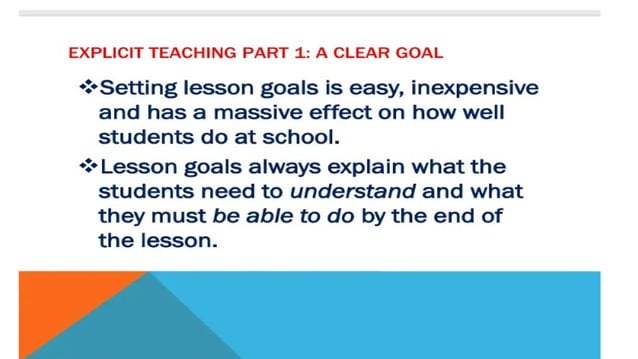 Explicit teaching strategy.powerpointptx | PPTX