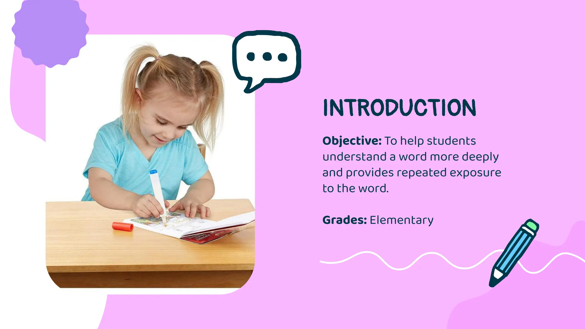 Explicit Vocabulary Instruction Slides PPT | PDF