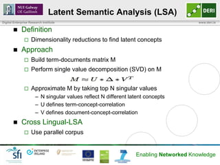 Explicit vs. latent concept models for cross language information retrieval | PPTX | Search ...