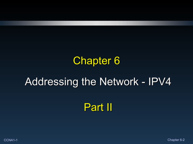 Expl net fund_chapter_06_i_pv4_part_2 | PPT | Computer Networking | Computing