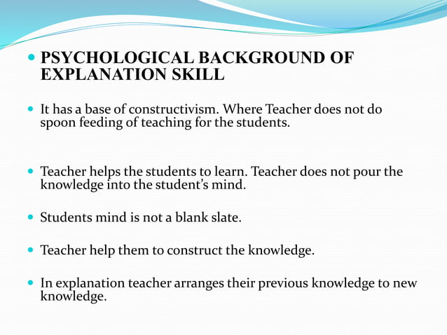 Microteaching Explanation Skill | PPTX