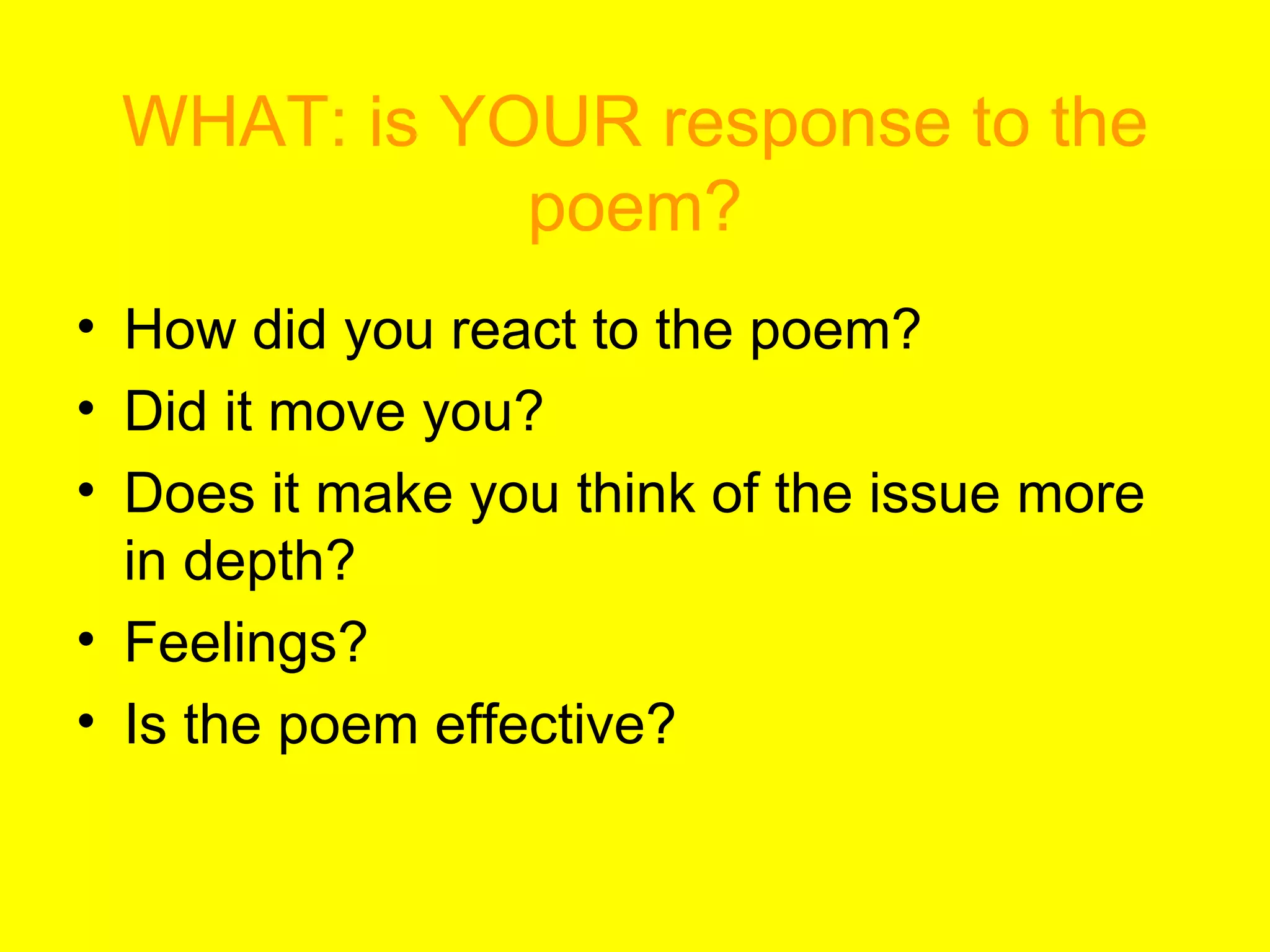 Explode A Poem | PPT | Poetry | Books and Literature