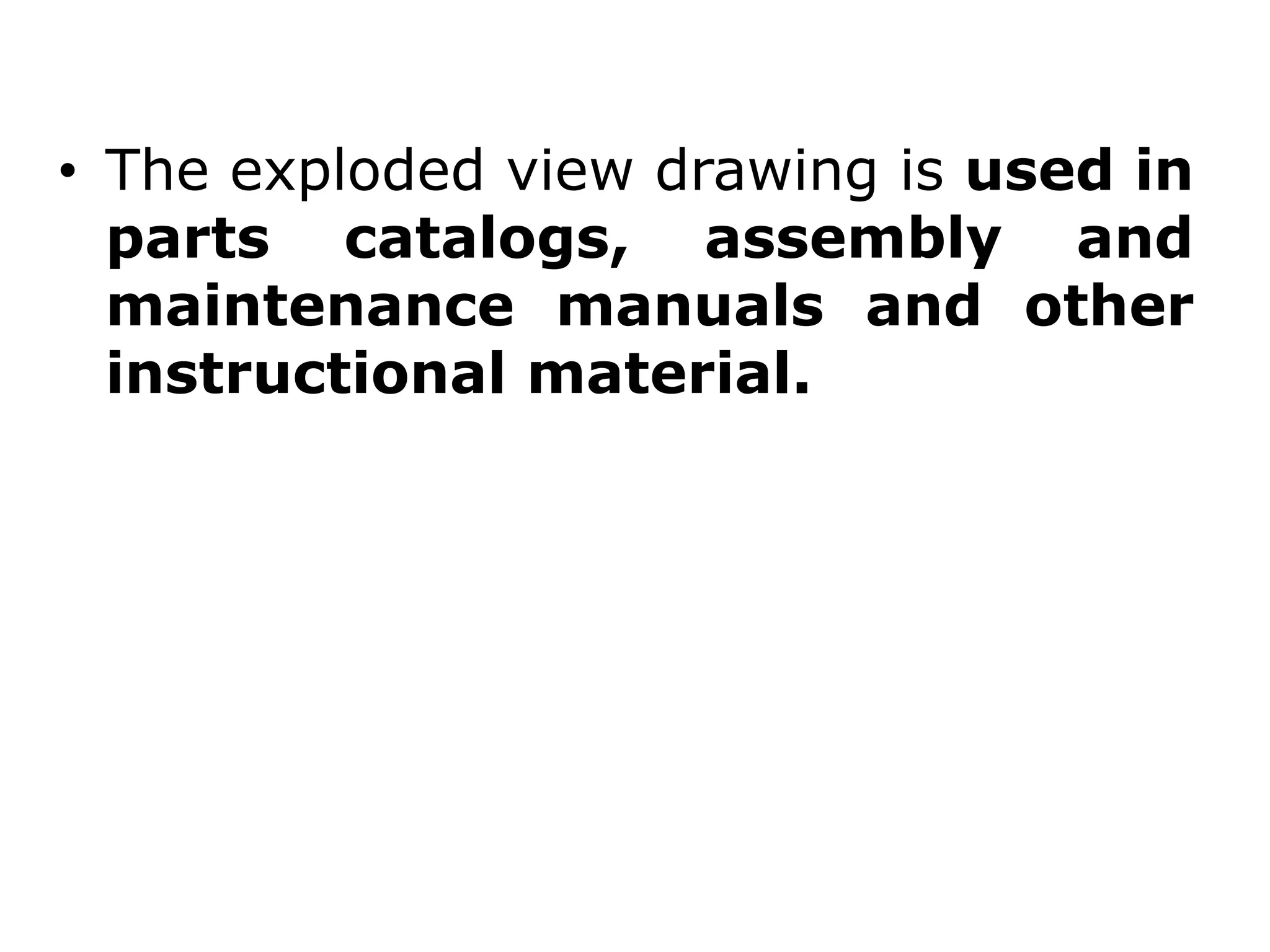 Exploded view | PPTX | Drawing and Sketching | Arts and Crafts
