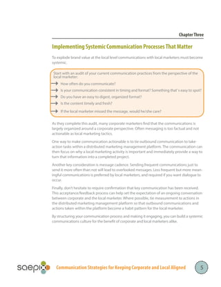 Communication Strategies for Keeping Corporate and Local Aligned | PDF