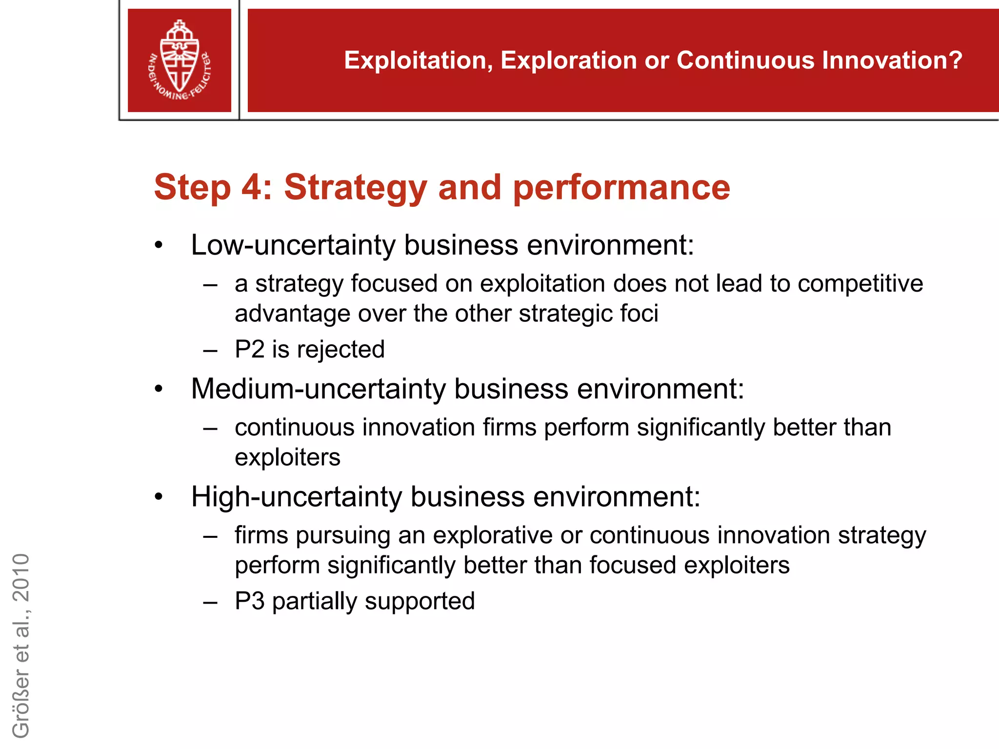 Exploitation, Exploration, or Continuous Improvement | PDF | Business | Business and Finance