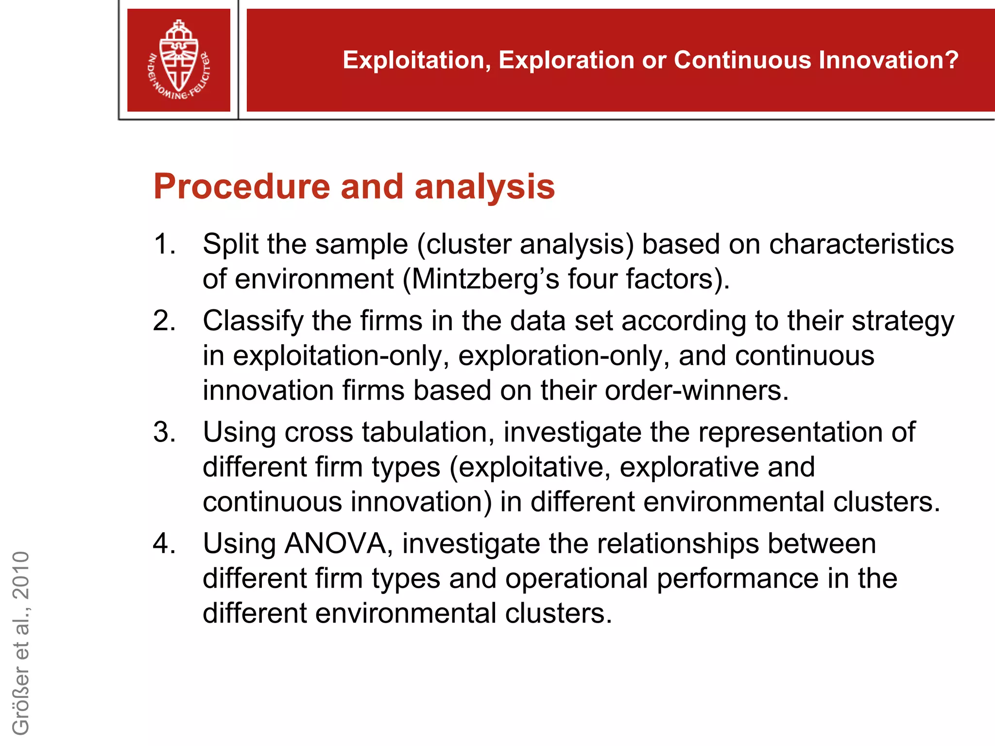 Exploitation, Exploration, or Continuous Improvement | PDF | Business | Business and Finance