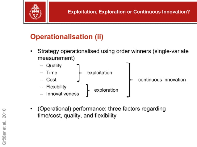 Exploitation, Exploration, or Continuous Improvement | PDF | Business | Business and Finance