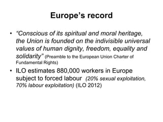Exploitation & forced labour in europe’s workplaces | PPT
