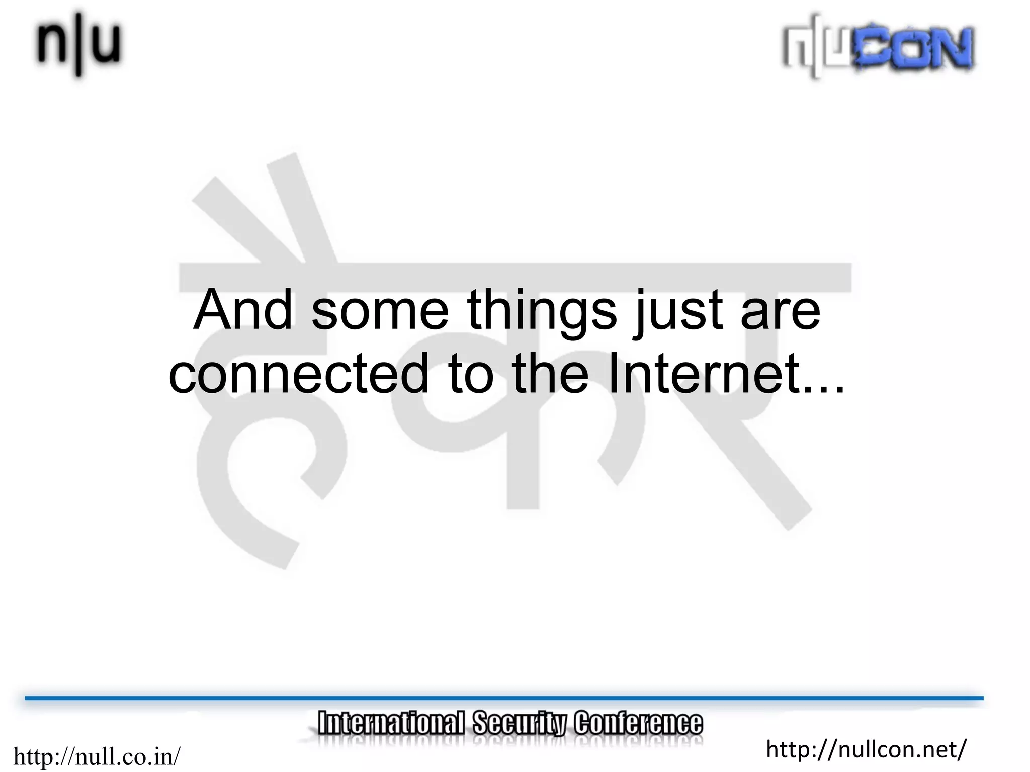 nullcon 2011 - Exploiting SCADA Systems | PPT