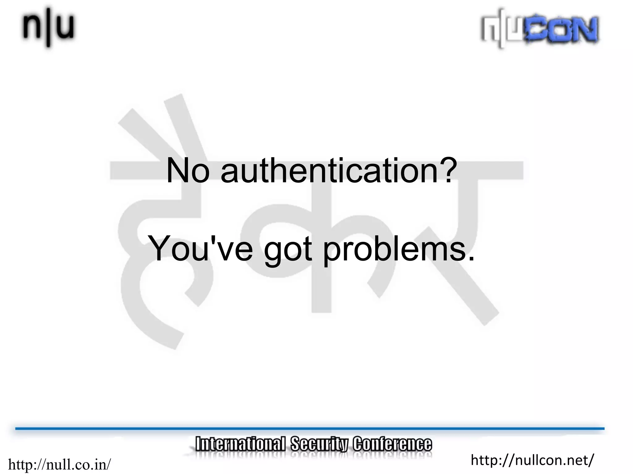 nullcon 2011 - Exploiting SCADA Systems | PPT