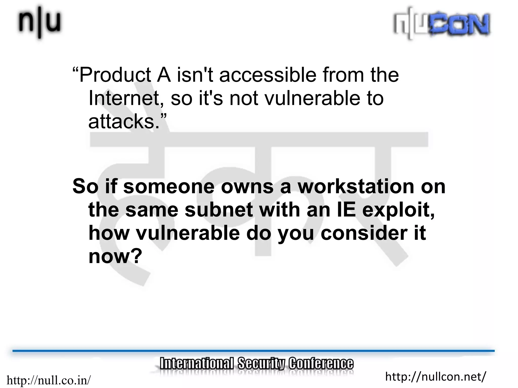nullcon 2011 - Exploiting SCADA Systems | PPT