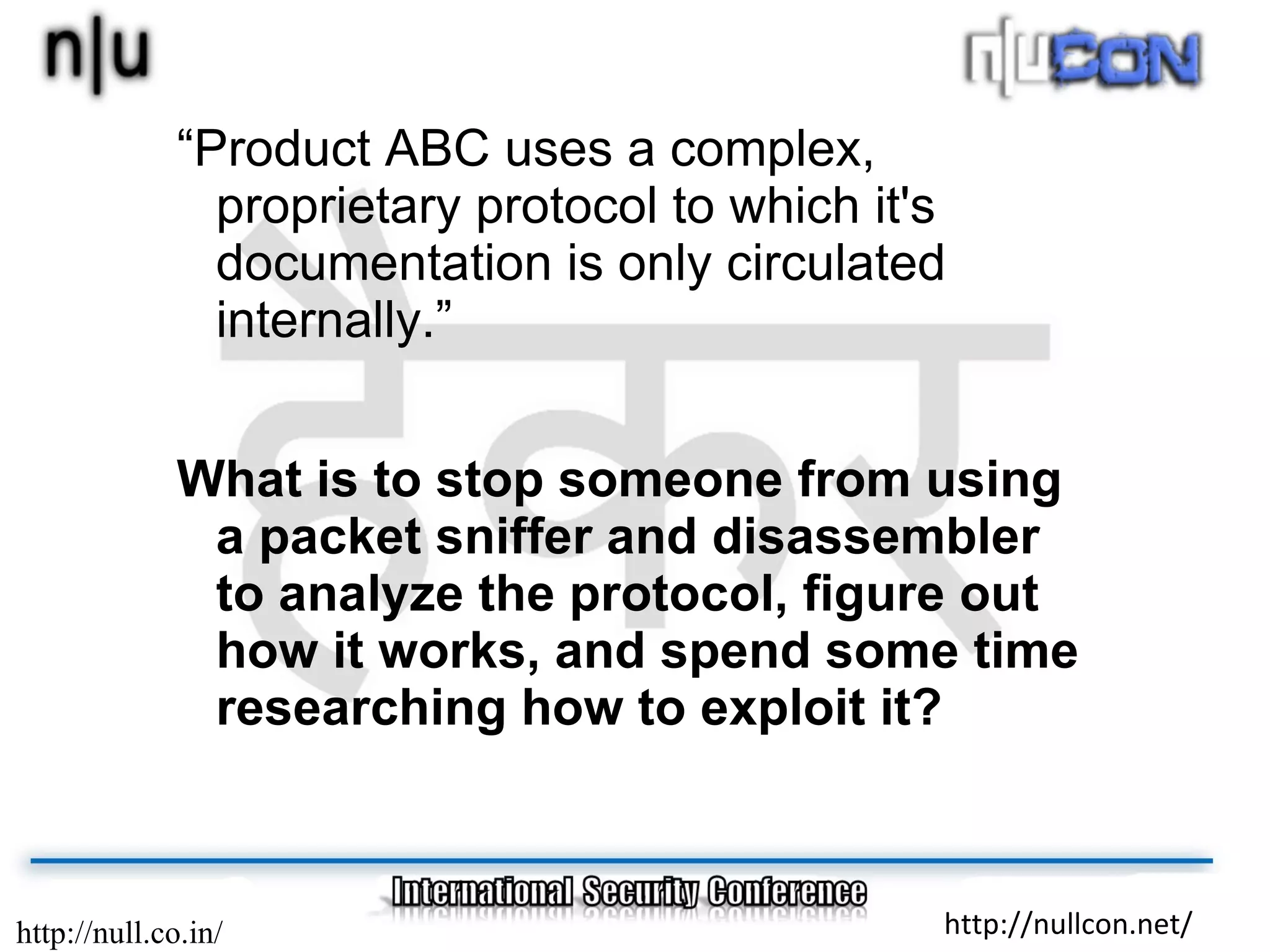 nullcon 2011 - Exploiting SCADA Systems | PPT