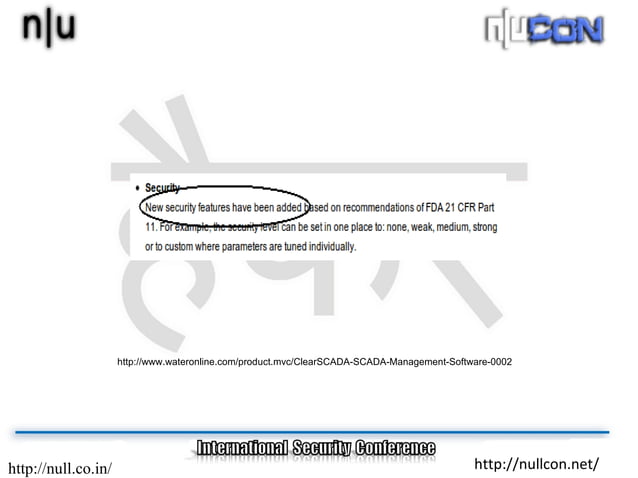 nullcon 2011 - Exploiting SCADA Systems | PPT