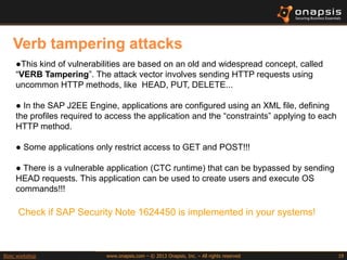 Exploiting Critical Attack Vectors to Gain Control of SAP Systems | PPT