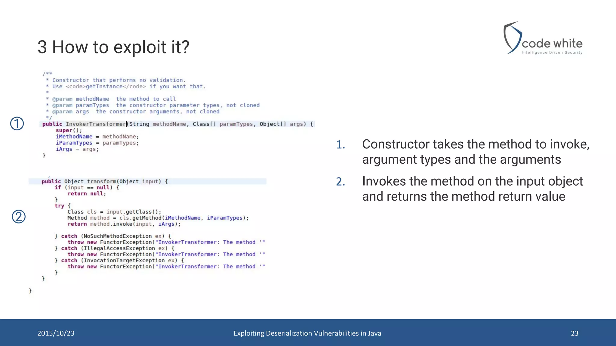 Exploiting Deserialization Vulnerabilities In Java Ppt