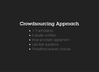 Exploiting disagreement through open ended tasks for capturing interpretation spaces | PPT