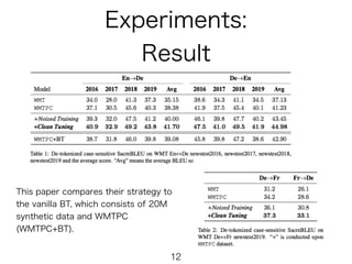 Exploiting Monolingual Data at Scale for Neural Machine Translation | PPT