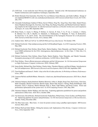 Michael Gschwind, Cell Broadband Engine: Exploiting multiple levels of ...